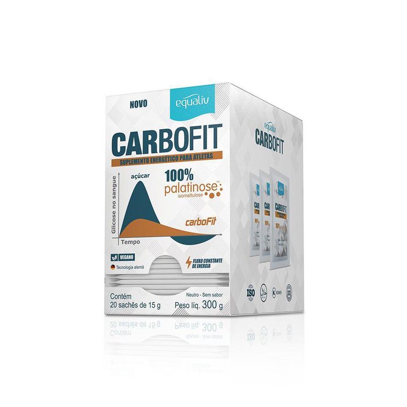 Equaliv CarboFit 100% Palatinose 20 sachês de 15g - Complemento ...