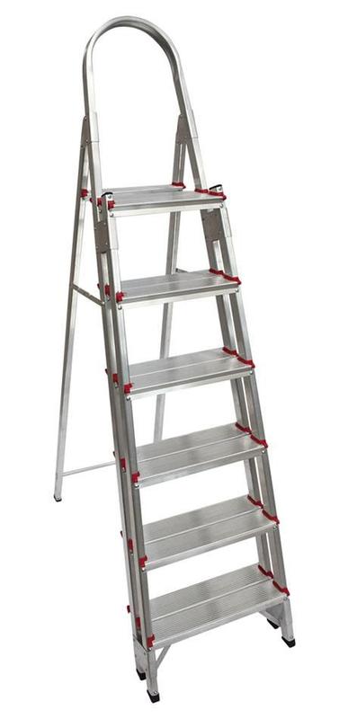 Escada de alumínio Art Factory com 6 degraus duplos - Escadas ...