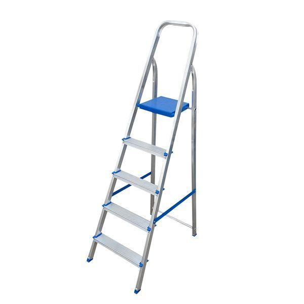 Escada de Alumínio de 5 Degraus para Uso Doméstico 5103 MOR - Escadas ...