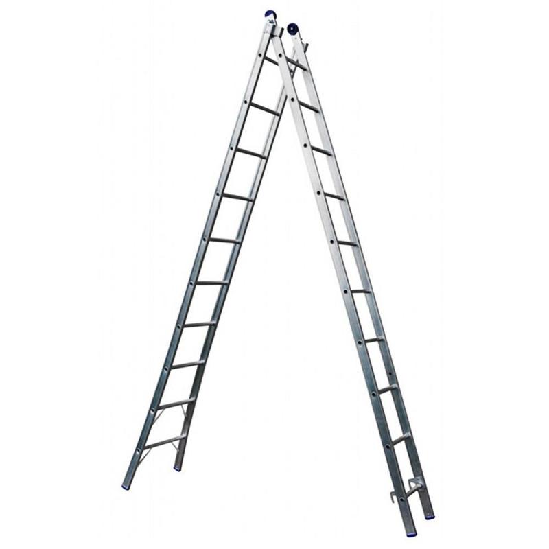 Escada Extensiva 4 em 1 2 x 10 Degraus em Alumínio - REAL ESCADAS ...