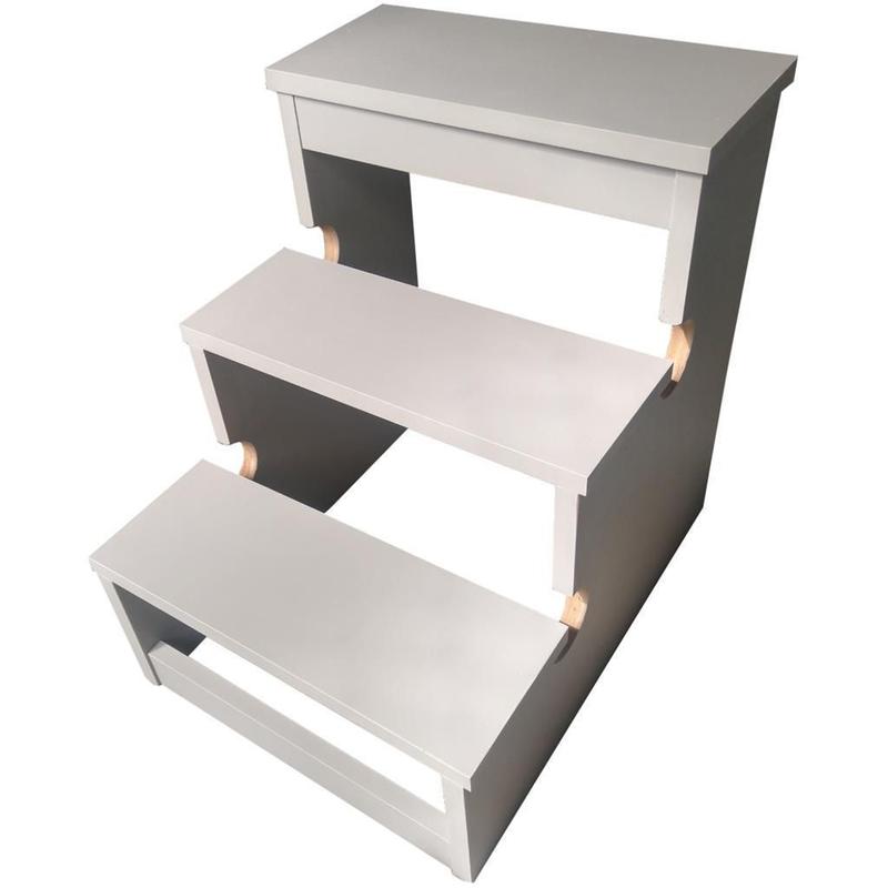 Escada Mdf Compacta Residencial Clinica Estética 3 Degraus - Limed ...