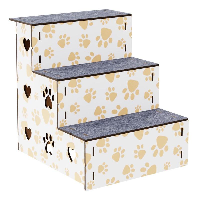 Escadinha Para Pet Cachorros Gatos Personalizada Em Mdf 6mm - Decoraset ...