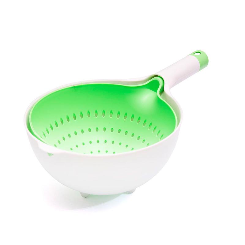 Escorredor Múltiplos Verde e Branco 1und - Embalagem Fácil ...