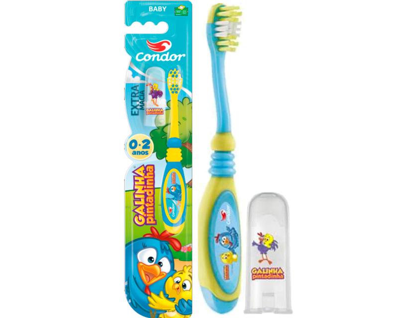 Escova Dental Condor Baby Galinha Pintadinha Muito Macia - Escova de ...