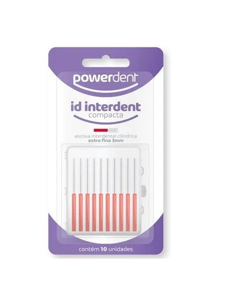 Escova Interdental Cilindrica Fina 3mm C/10 Powerdent para aparelho ...
