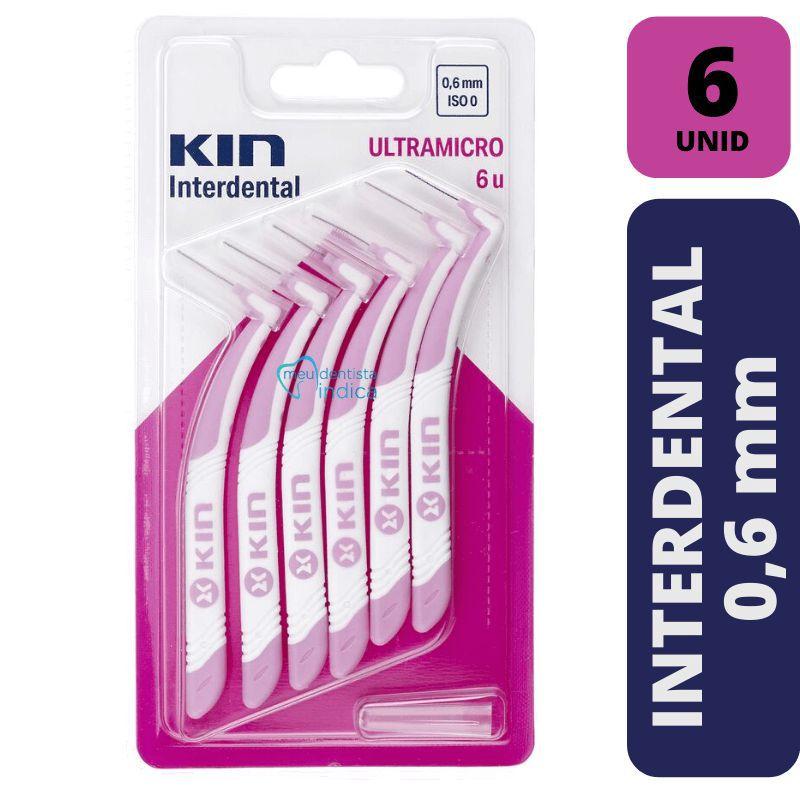 Escova Interdental KIN - ULTRAMICRO 0,6 MM - 6 unidades - Pharmakin ...