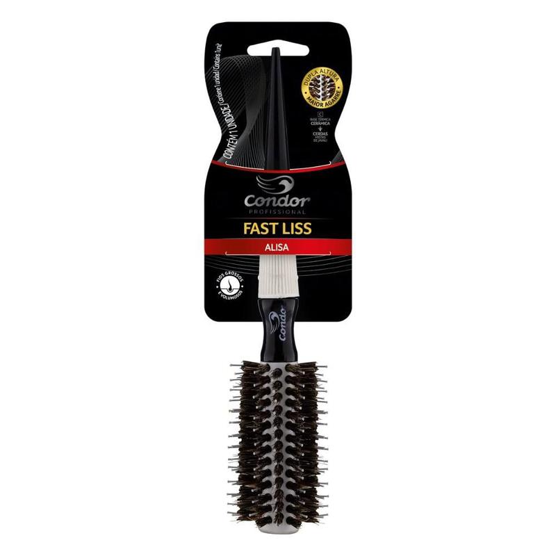 Escova para Cabelo Fast Liss Condor Profissional Ref. 7611 - Escova de ...