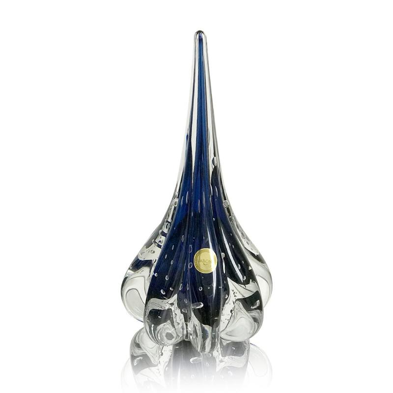 Escultura Gota Fênix Decorativa para Sala Cristal Murano G ...