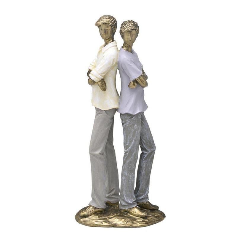 Escultura Melhores Amigos 25cm Espressione - Escultura / Troféu de ...