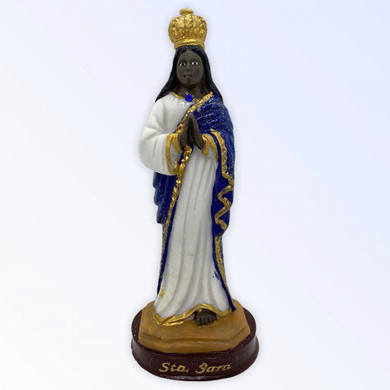 Escultura Santa Sara Cor Azul 15 cm em Resina - META ATACADO - Produtos ...