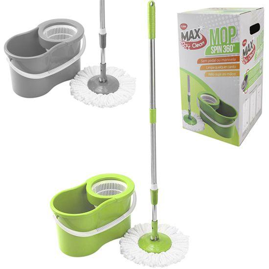 ESFREGAO MOP GIRATORIO 360º + BALDE 10,5L MAX CLEAN COLORS NA CAIXA ...