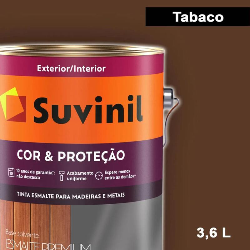 Esmalte Brilhante Suvinil Cor E Proteção 3,6l - Esmalte Sintético ...