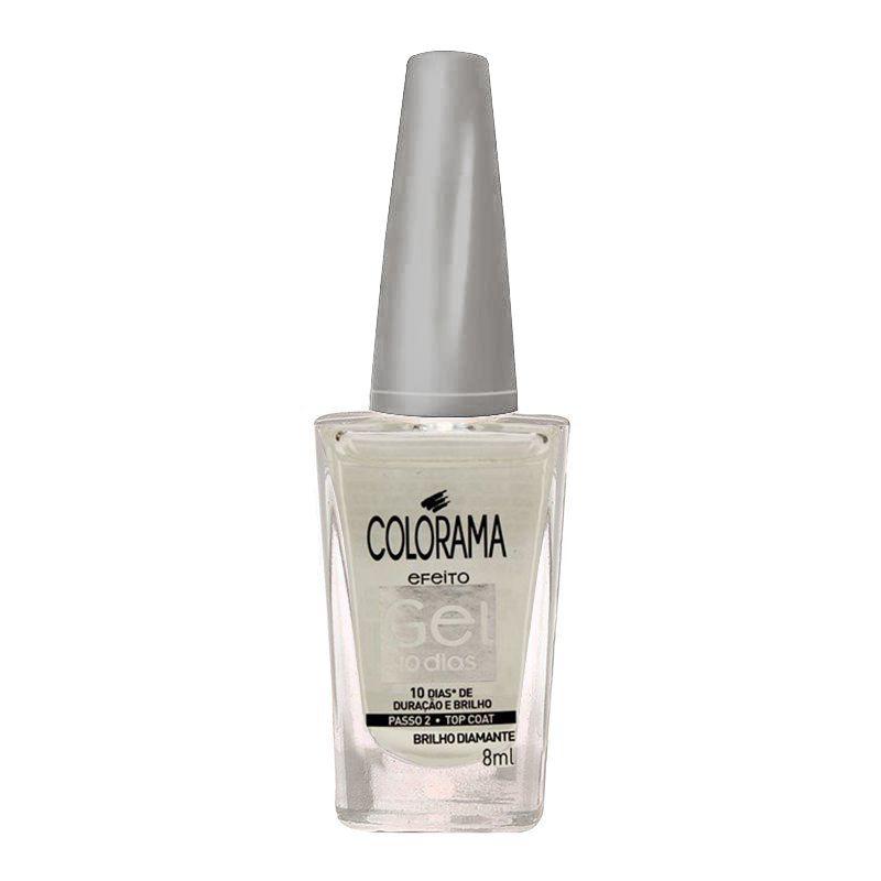 Esmalte Gel 10 dias Colorama - Top Coat Brilho Diamante 8ml - Esmalte ...