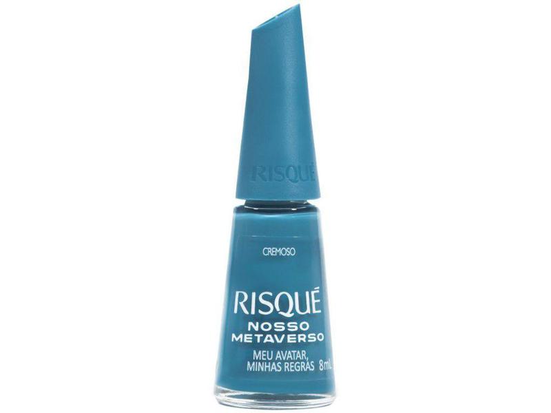 Esmalte Risqué Nosso Metaverso Meu Avatar Minhas - Regras Azul Cremoso ...