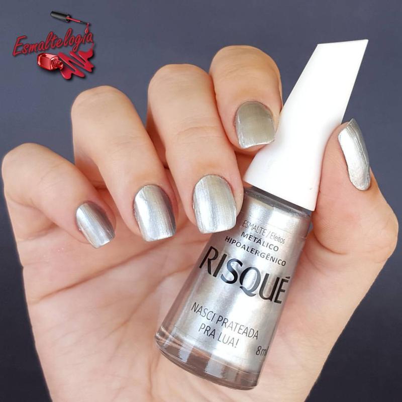 Esmalte Risqué - Prata - RISQUE - Esmalte - Magazine Luiza