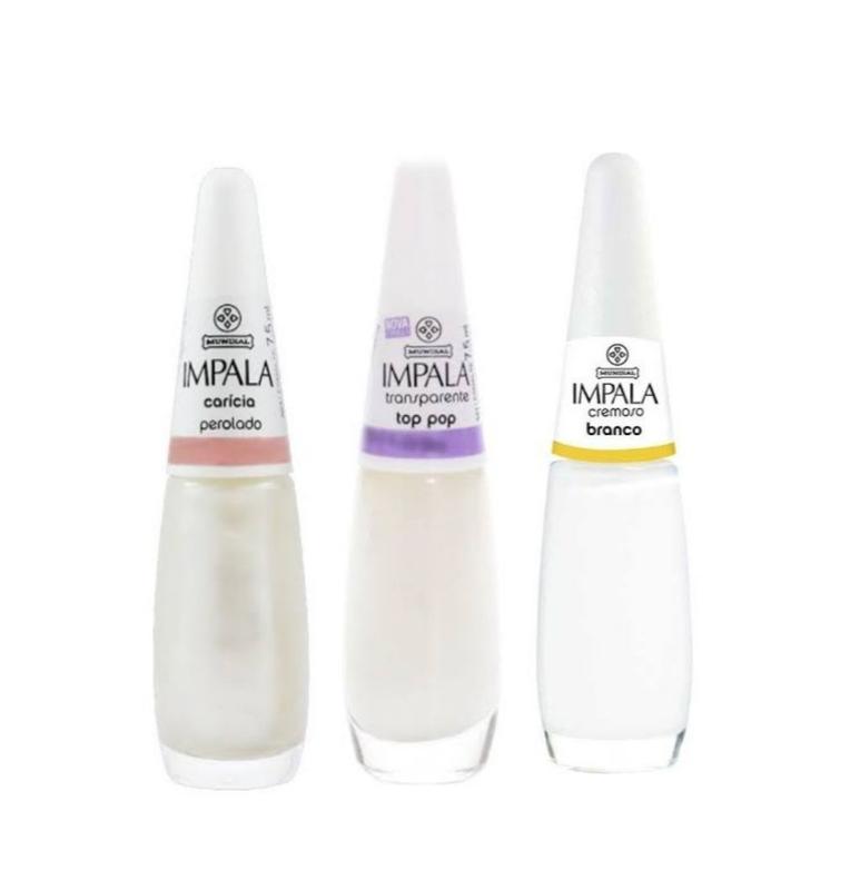 Esmaltes Impala Top pop, Branco, Carícia - Esmalte - Magazine Luiza