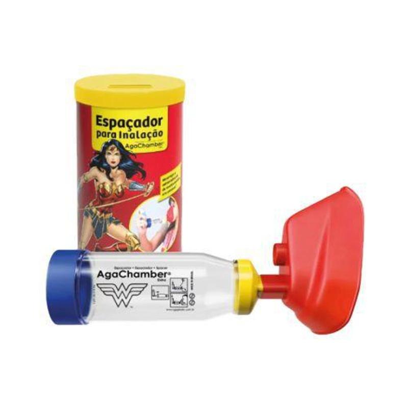 Espaçador para inalação adulto/infantil - mulher maravilha - AGPMED ...