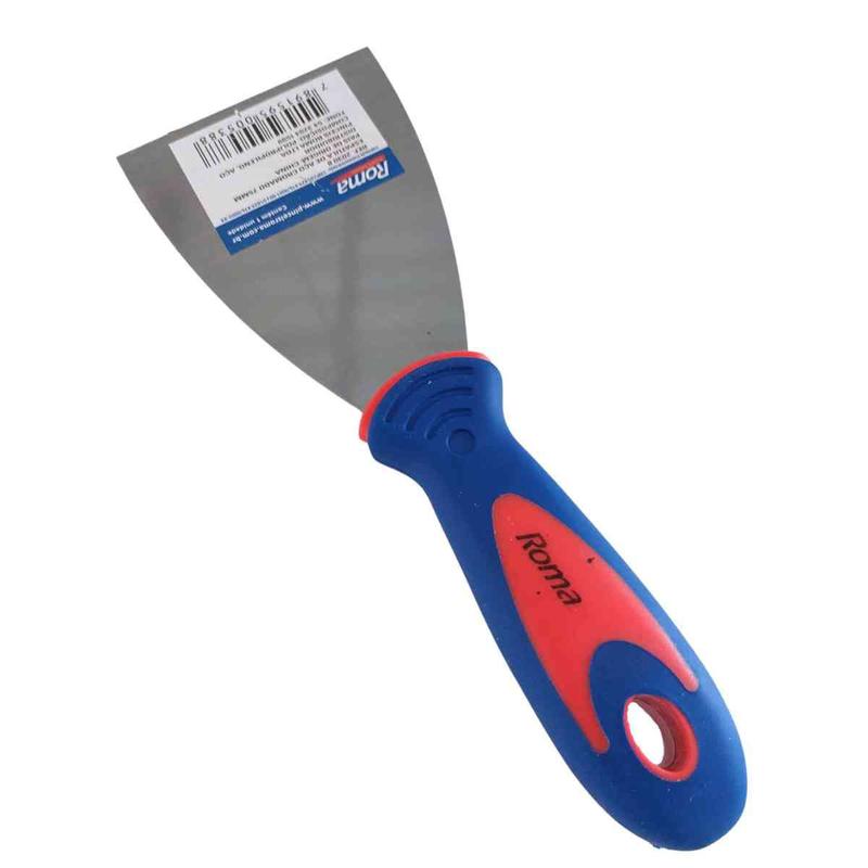 Espatula de aço inox cromada c/cabo emborrachado 75mm roma - Espátula ...