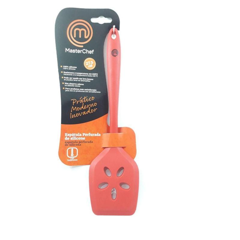 Espátula De Silicone Vermelha 27,5Cm. Até 220C- Masterchef - Espátulas ...