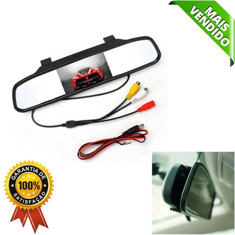 Espelho Com Tela Lcd 4.3 Colorido Retrovisor Com Tela - Online ...