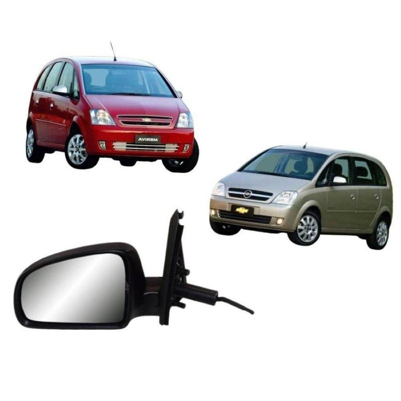 Espelho Retrovisor Chevrolet Meriva 2002 a 2012 Lado Esquerdo Controle Manual - RETROVEX ...