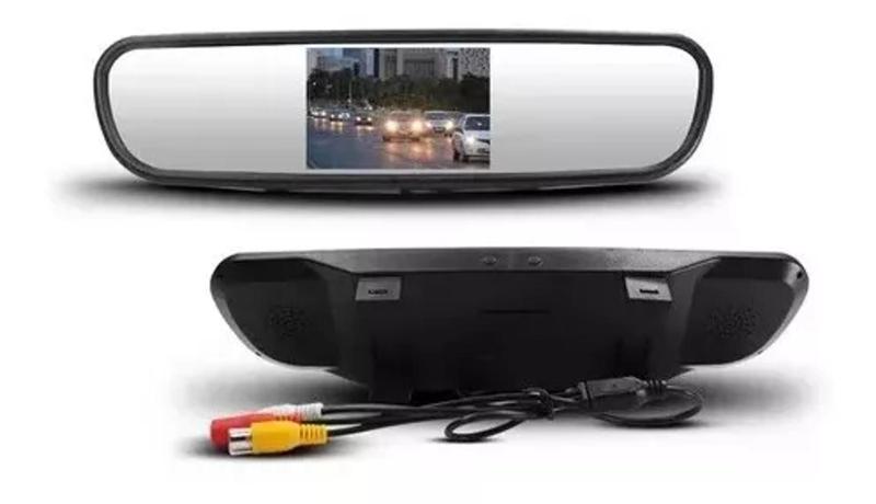 Espelho Retrovisor Interno Monitor Colorido Tela Lcd 4.3 - E-Tech ...