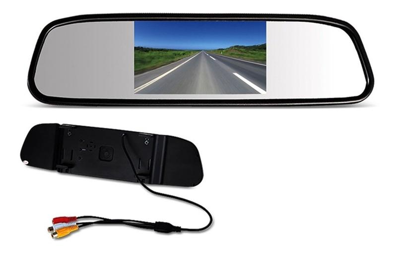 Espelho Retrovisor Monitor Para Camera De Re Tela Lcd 4,3 - Star Gold Store - Retrovisores de ...