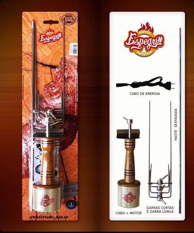 Espeto Rotativo Plus Com Petisco Eletrico - Espegrill - Espeto ...