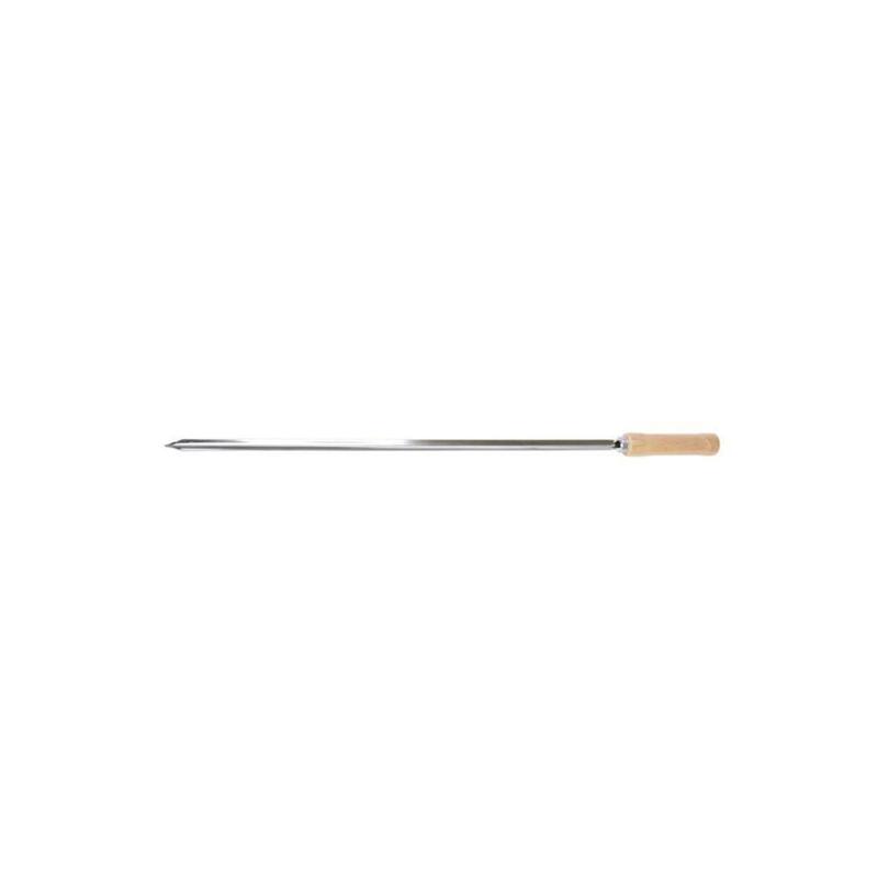 Espeto Simples para Churrasco com Cabo de Madeira 75cm Cromado - MOR ...