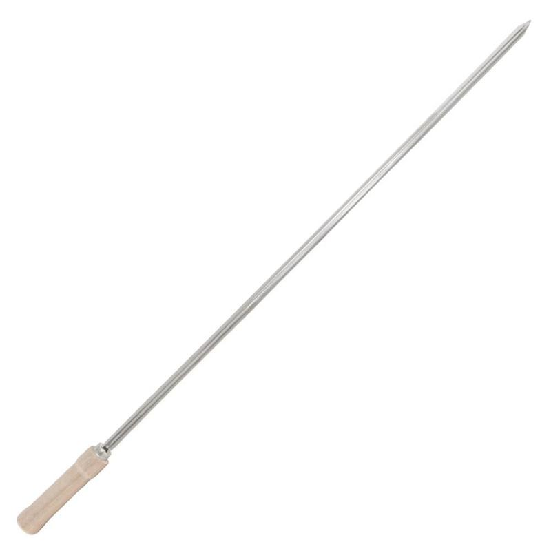 Espeto Simples para Churrasco Mor 75cm em Aço Cabo em Madeira - Espeto ...