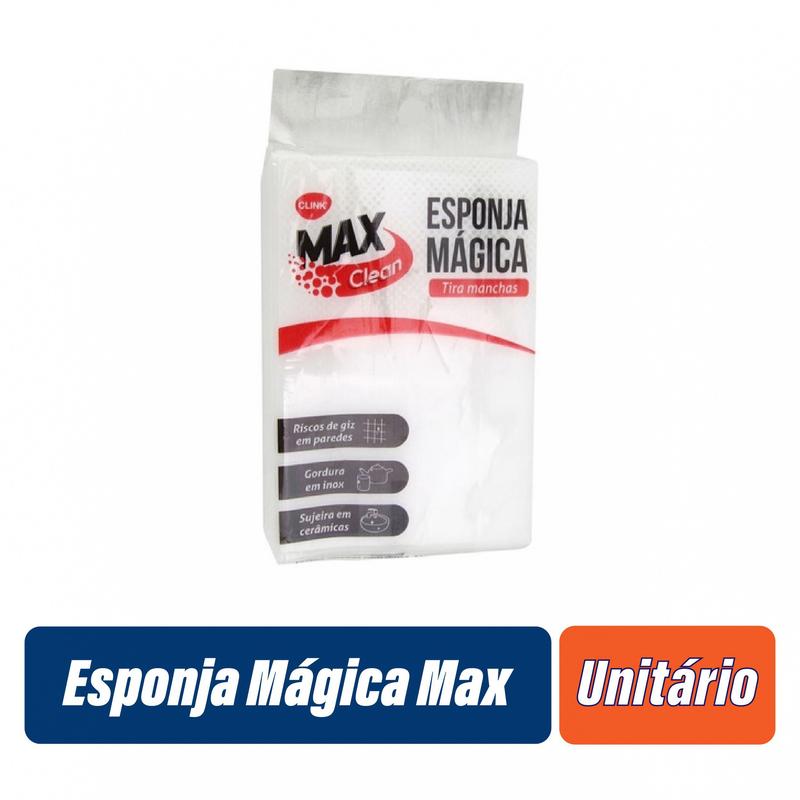 Esponja Mágica De Melamina Bucha Max Clean - Clink - Esponja Abrasiva ...