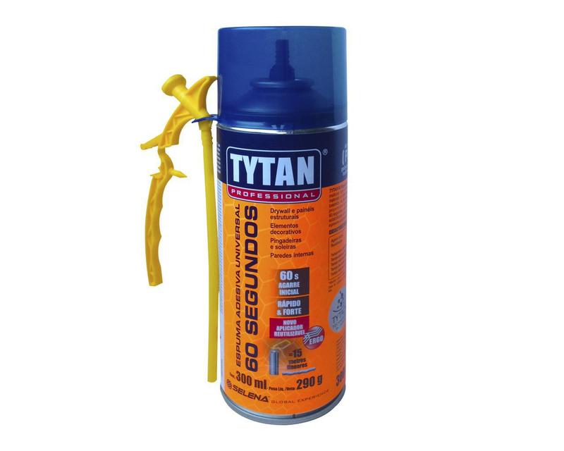 Espuma Adesiva Tytan 60 Segundos 290G/300Ml - Espuma Expansiva ...