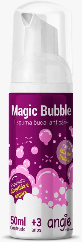 Espuma Bucal Anticárie Magic Bubble Angie - Antisséptico / Enxaguante ...