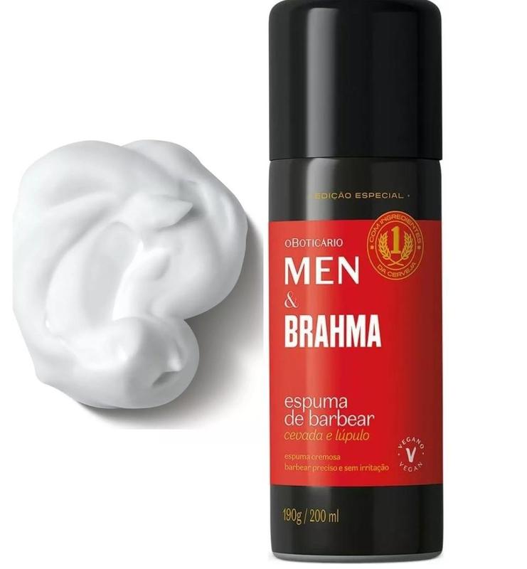 Espuma De Barbear Brahma Men O Boticário 190g - O boticario - Espuma de ...