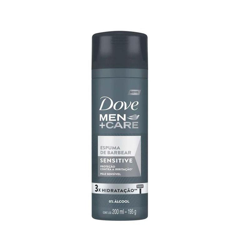 Espuma de Barbear Dove Men+Care Sensitive 200ml - Espuma de Barbear ...