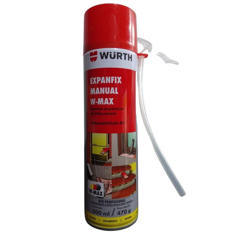 Espuma expansiva expanfix manual w-max 500ml wurth - Espuma Expansiva - Magazine Luiza