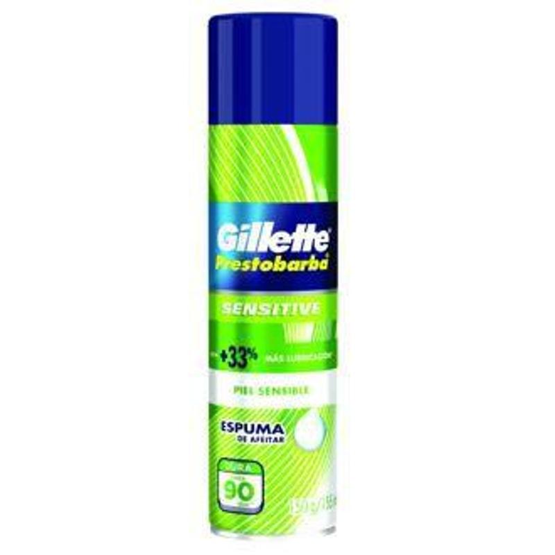 Espuma Para Barbear Gillette Prestobarba Sensitive 150g - Espuma de ...