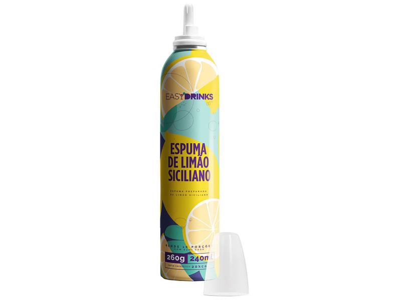 Espuma para Drink Easy Drinks Limão Siciliano - 260g - Espuma para ...