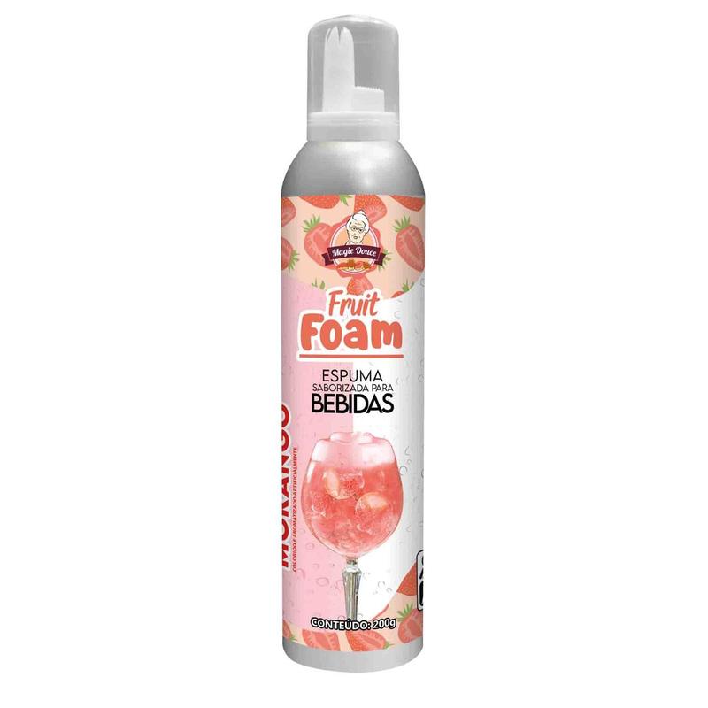 Espuma saborizada fruit foam - morango 200g - MAGIE DOUCE ...