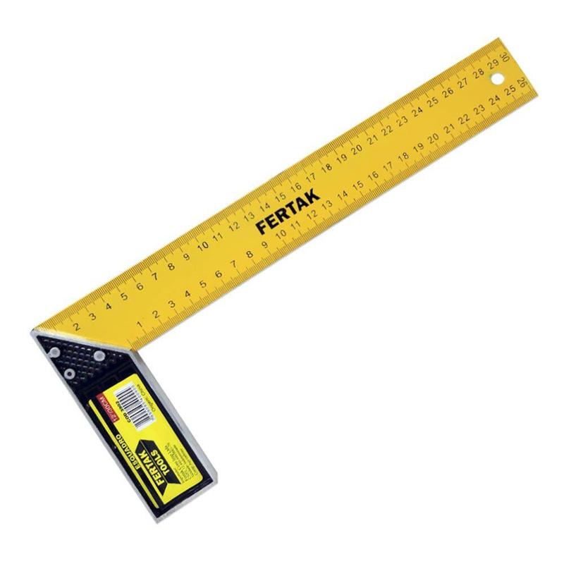 Esquadro de aço carbono 12" 30cm fertak tools - Esquadro Profissional ...