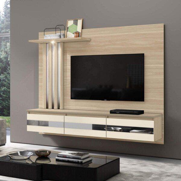 Estante Home Suspenso para TV 60 Polegadas 3 Gavetas Barcelona Belaflex ...