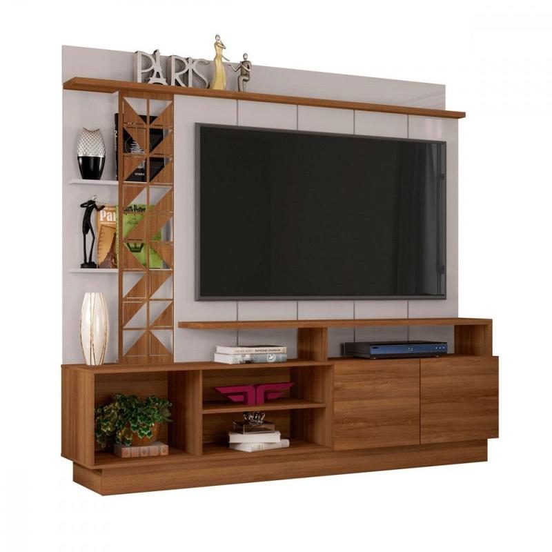 Estante Home Theater Para Tv Até 65 Polegadas Vivaz Matte Off White ...