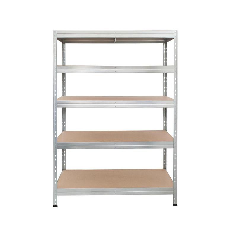 Estante Rivet 120x180x50cm com 5 Prateleiras Galvanizada Cinza Fixser ...