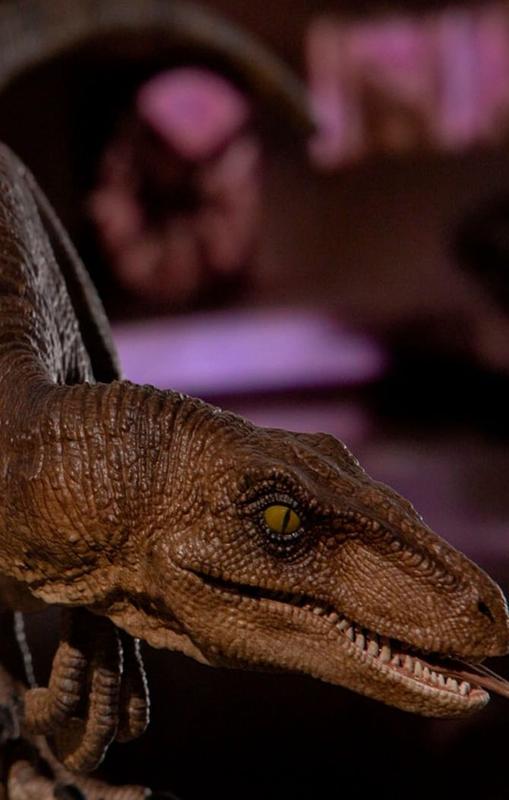 Estátua Crouching Velociraptor - Jurrasic Park - Art Scale 1/10 - Iron ...