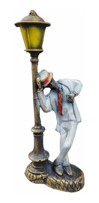 Estátua de resina ze pelintra dançando mini 9cm orixa umbanda imagem ...