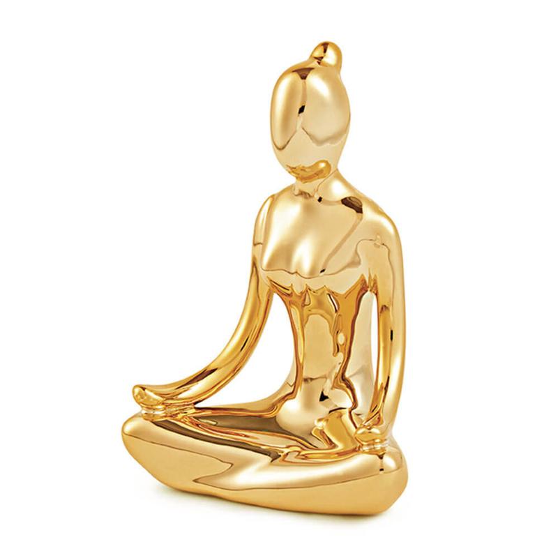 Estatua yoga poses diversas porcelana - ART HOUSE - Estátua Decorativa ...