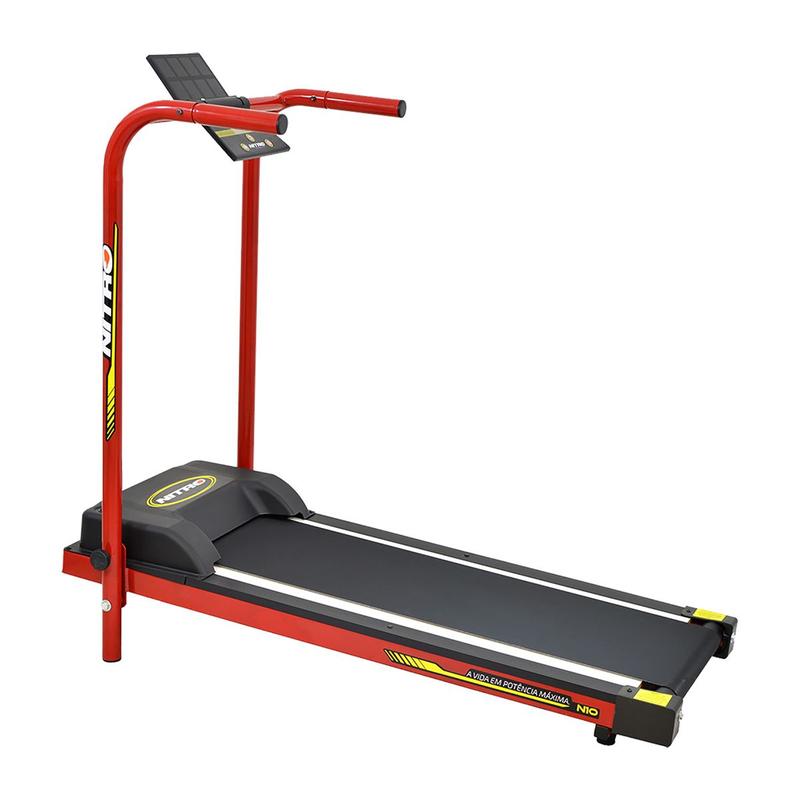 Esteira Eletrônica Polimet Nitro N10 10Km/h 110Kg Bivolt Preta ...