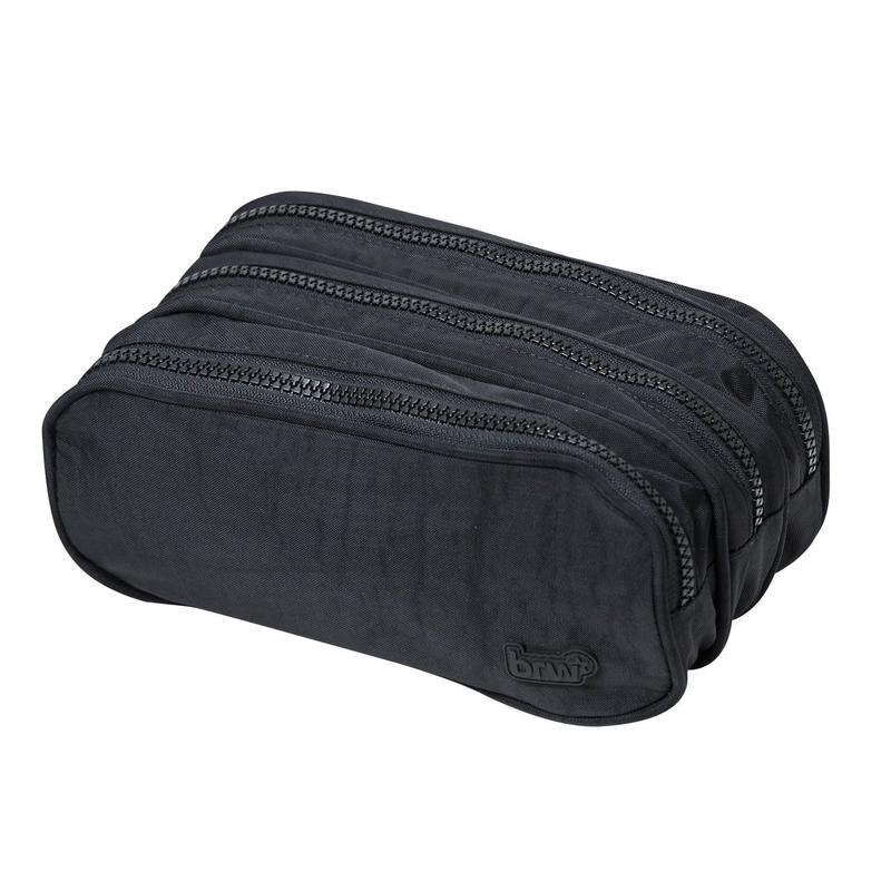 Estojo Escolar Triplo 3 Divisórias Zíper Nylon Brw - Estojo escolar ...