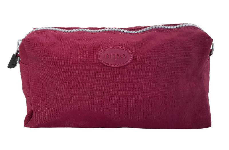 Estojo Necessaire de Nylon Impermeável Bolsa de Mão Multiuso Viagem ...