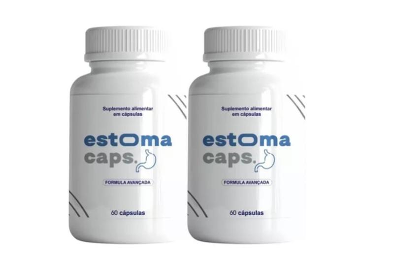 Estoma Caps - 120 Caps (2 Potes) - 100% Original - Visual Suplementos ...